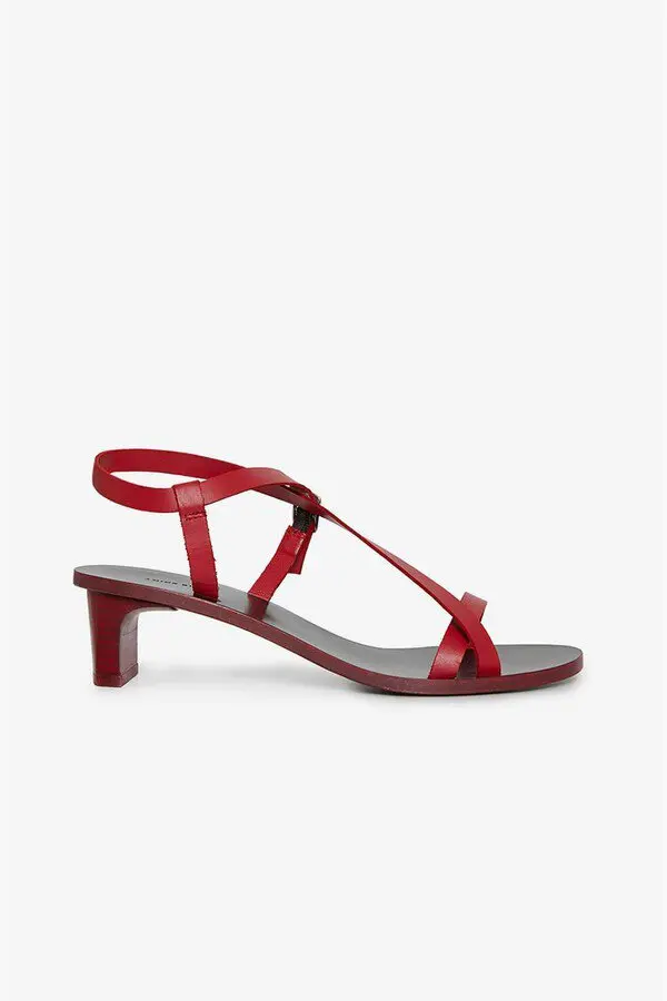 Anine Bing Remi Sandals In Red 70% Off Editorialist