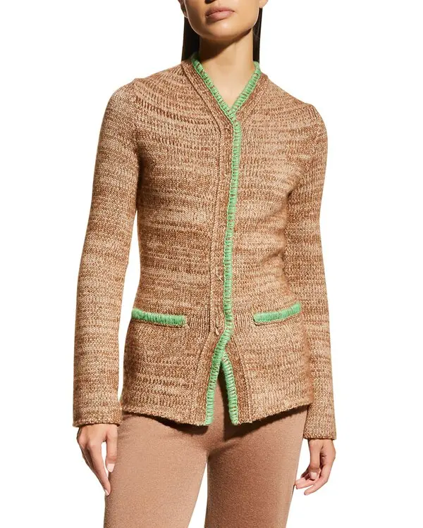Giorgio Armani Cashmere Jacket With Contrast Stitching