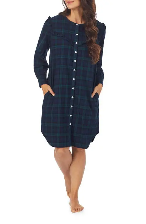LANZ OF SALZBURG Nightgown - Blue/grn