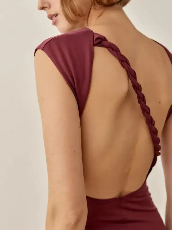 Reformation Nili Dress - Plum | Editorialist