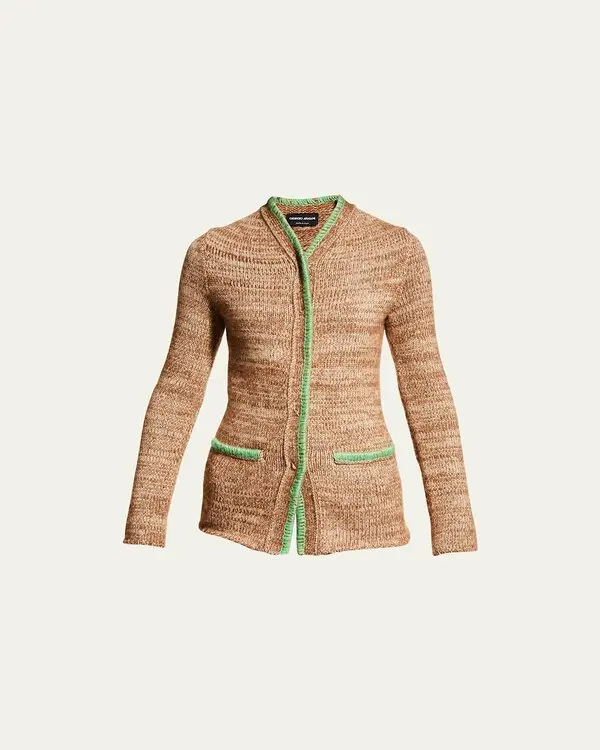 Giorgio Armani Cashmere Jacket With Contrast Stitching