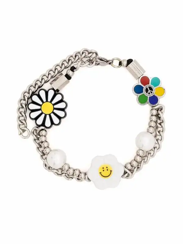 ブレスレット FLOWER ANARCHY BRACELET Salute Flower Anarchy Bracelet - Silver | Editorialist