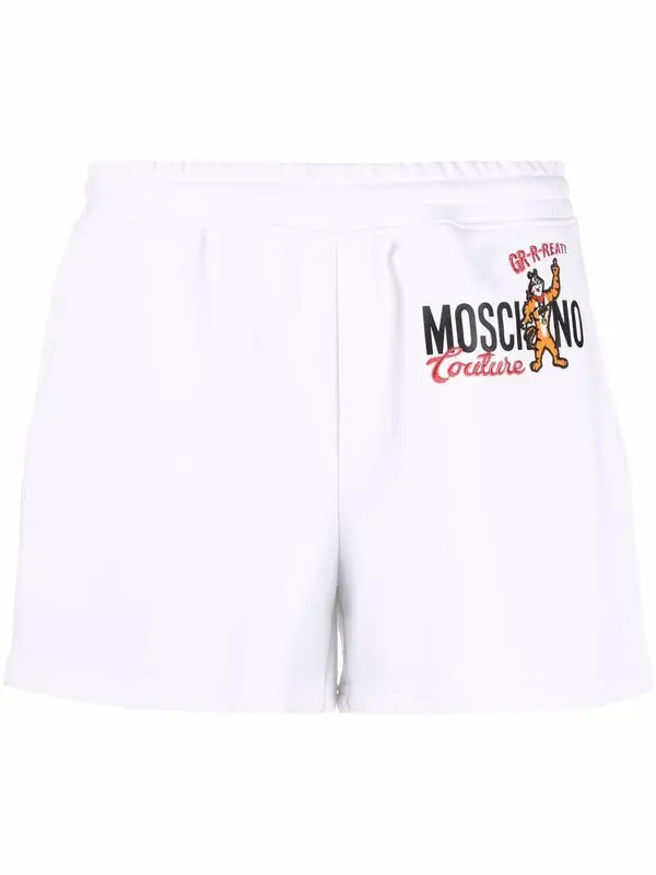 Moschino X Kellog's Logo-printed Track Shorts