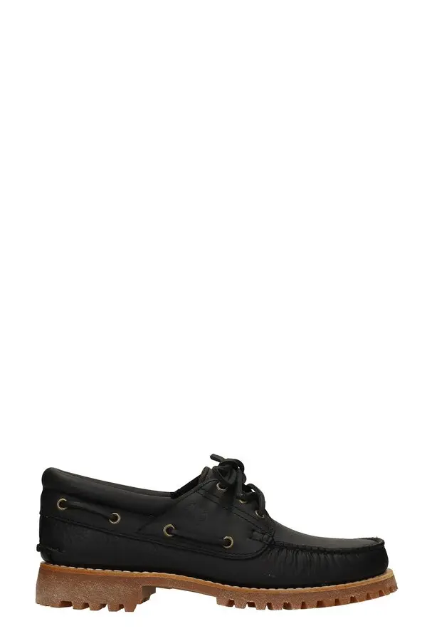 Timberland Authentics Loafers In Leather - Black | Editorialist