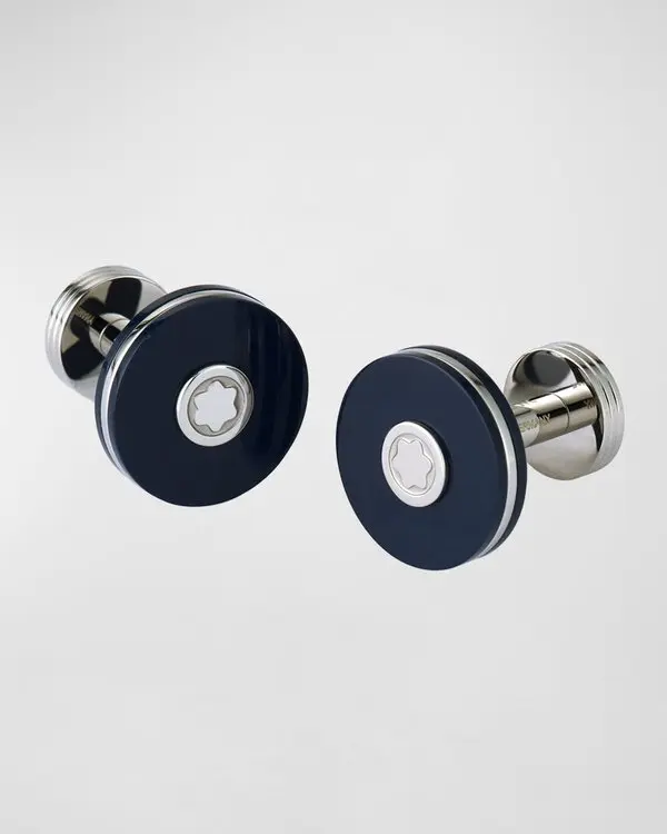 Mont Blanc Pix Animation Cufflinks - Blue