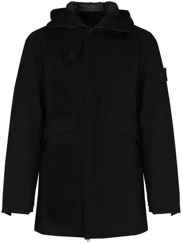 Stone Island Compass-patch Hooded Jacket