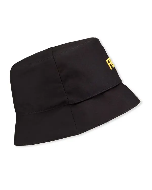 Fendi Ff Logo Reversible Bucket Hat - F0qa1 Black | Editorialist