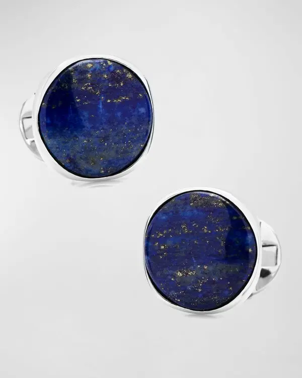 CUFFLINKS, INC. Lapis Sterling Silver Cuff Links - Dark Blue