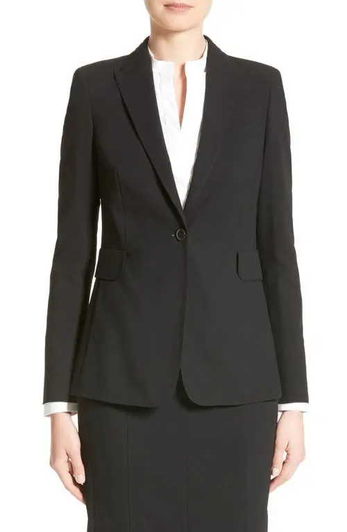 Akris Long One-button Jacket
