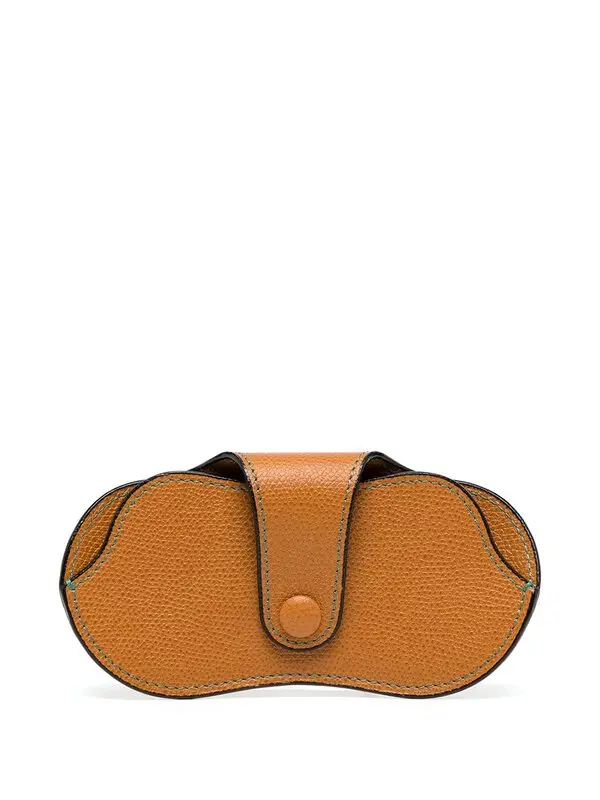 VALEXTRA Pebbled Leather Glasses Case