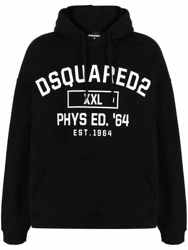 Dsquared2 Logo-print Hoodie - Black