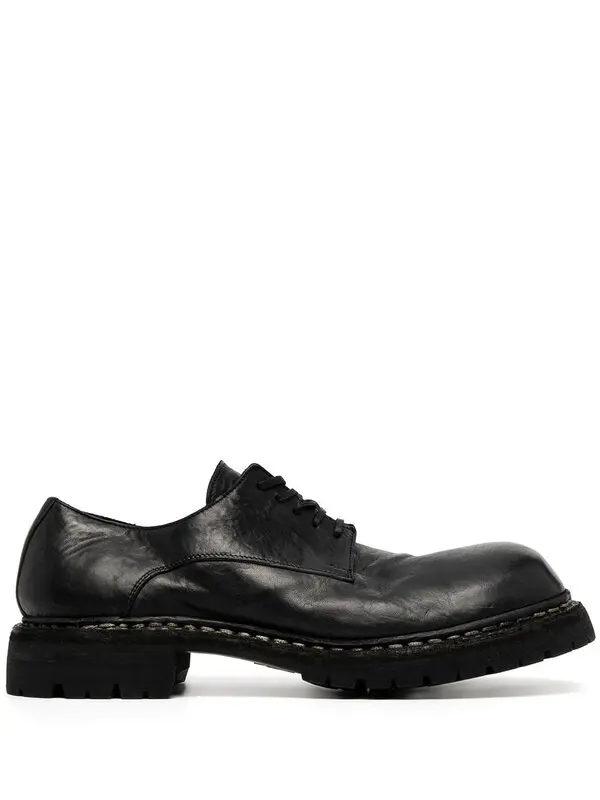 Guidi Leather Derby Shoes
