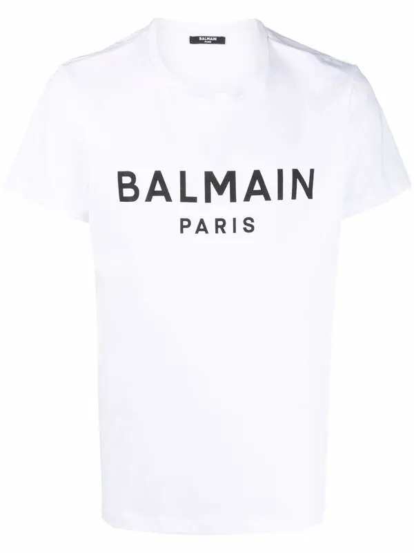 Balmain Logo-print Cotton T-shirt - White