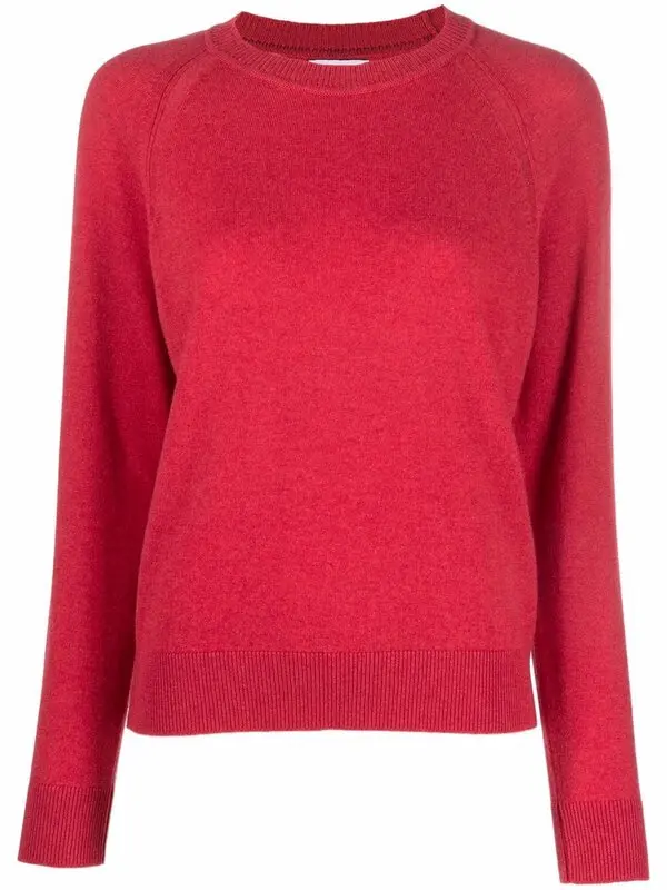 BARRIE Fine-knit Cashmere Jumper - Red