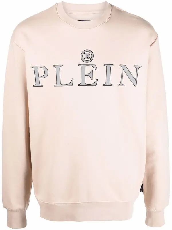 Philipp Plein Logo Crew-neck Sweatshirt - Neutrals