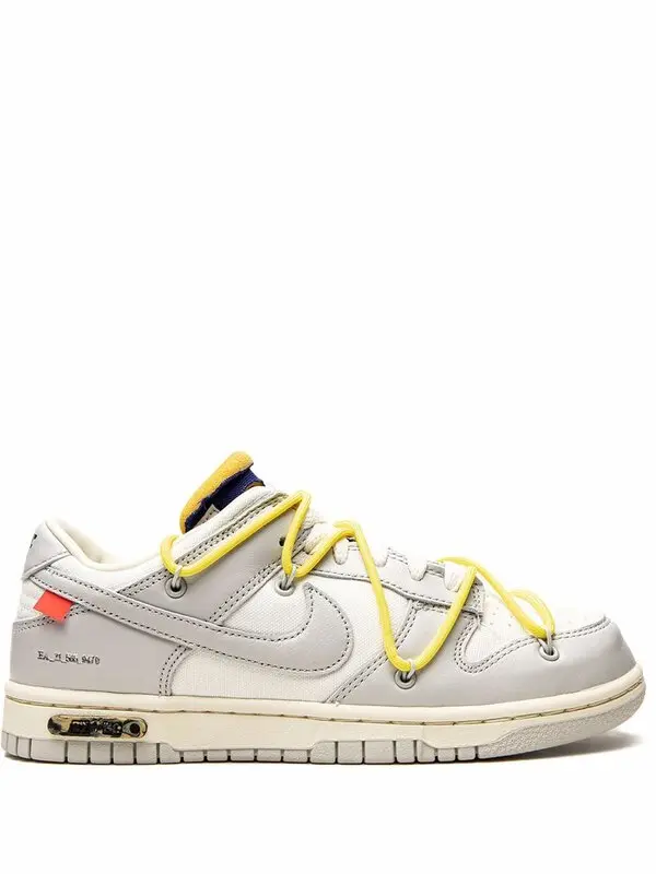 Nike X Off White X Off-white Dunk Low Lot 27 Sneakers - Grey