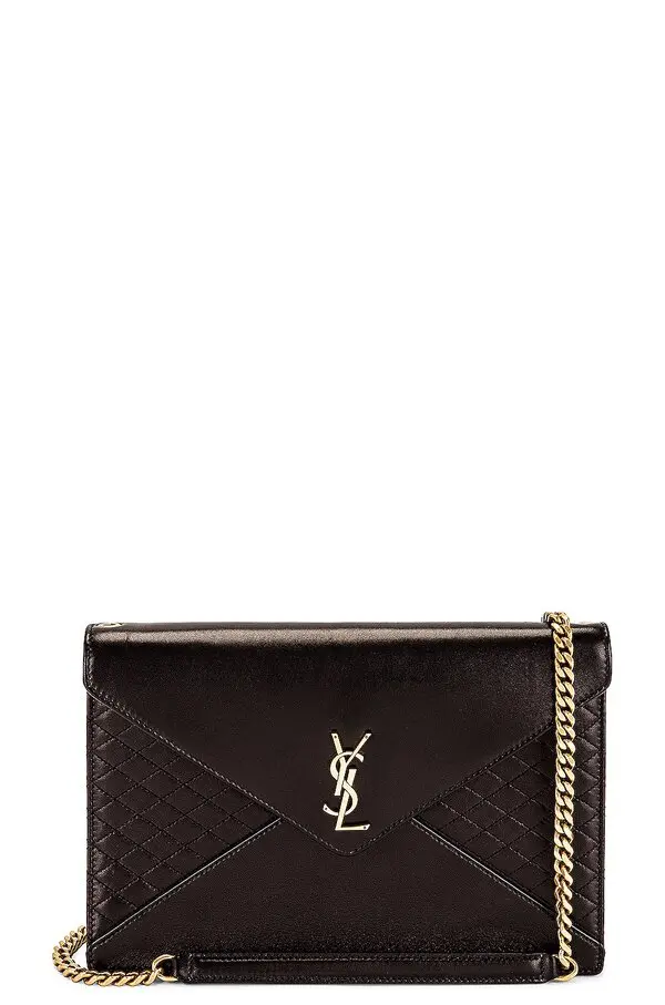 Saint Laurent Gaby Chain Bag In Black
