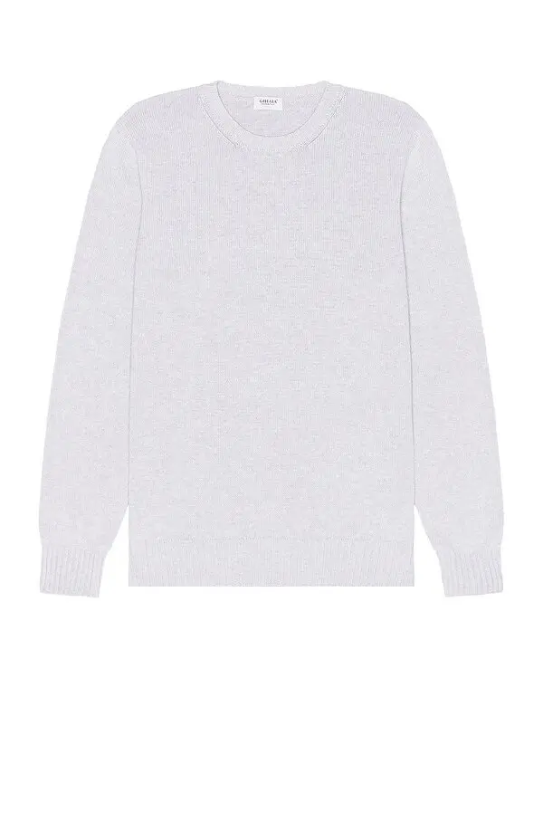 GHIAIA Cotton Sweater - Light Grey