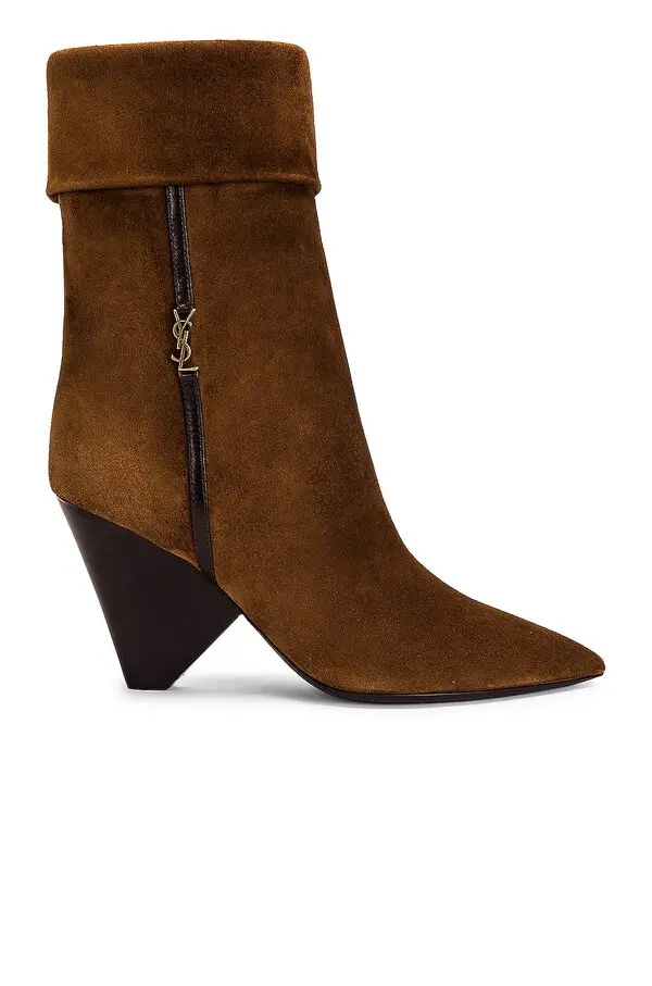 Saint Laurent Niki Booties - Dark Land