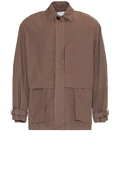 ジャケット・アウター LEMAIRE STORM FLAP BLOUSON 21AW Lemaire Storm Flap Blouson In Brown In Chestnut - 30% Off