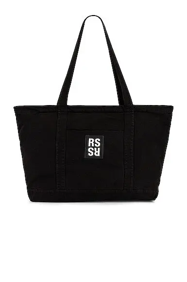 raf simons デニム トートバッグ solar youth Raf Simons Oversized Denim Tote Bag In Black - 49% Off