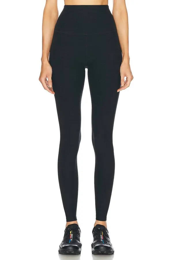 Beyond Yoga Spacedye Vitalize Full Length Legging In Black - Darkest Night