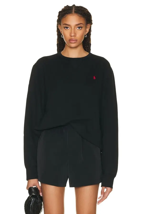 Ralph Lauren Fleece Crewneck - Black