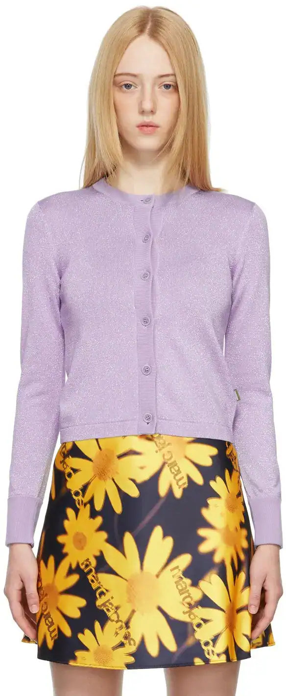 Marc Jacobs Heaven Purple Heaven Marc Jacobs Sparkle Cardigan 