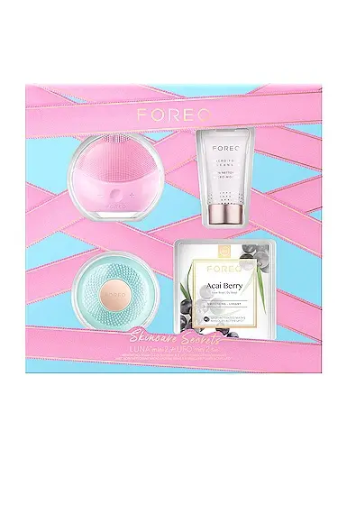 Foreo Luna Mini 2 + Ufo Mini 2 Set In Beauty - Pearl Pink & Mint ...