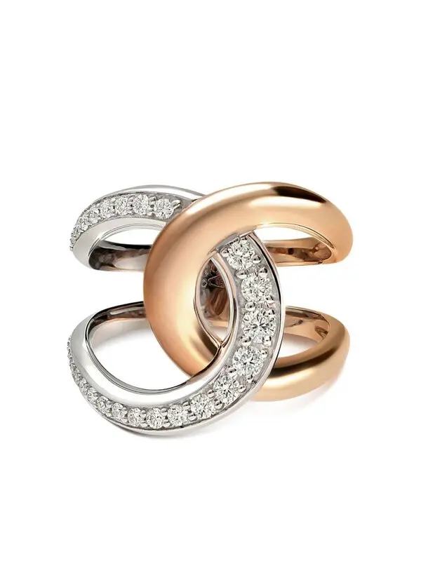 LEO PIZZO 18kt Red And White Gold Diamond Ring