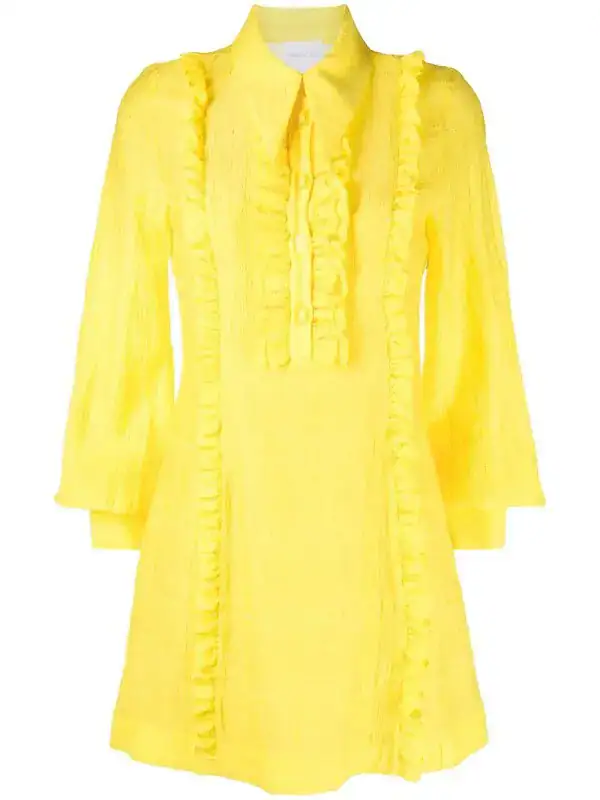 Alice Mccall Lovergirl Long-Sleeve Mini Dress - Yellow | Editorialist