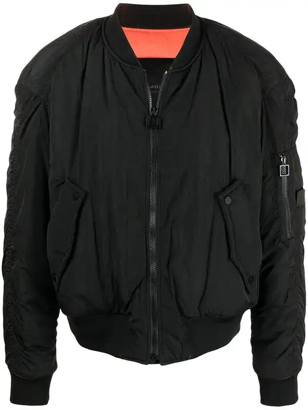 Wooyoungmi Zip-Up Bomber Jacket - Black | Editorialist