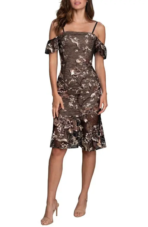 dress the population off the shoulder dress Off Shoulder Dresses with Sleeves