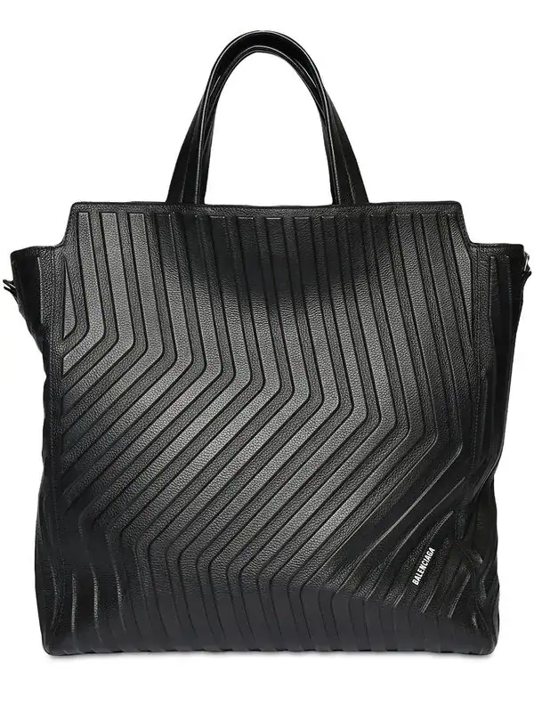 Balenciaga Medium North-South Tote Bag - Black | Editorialist