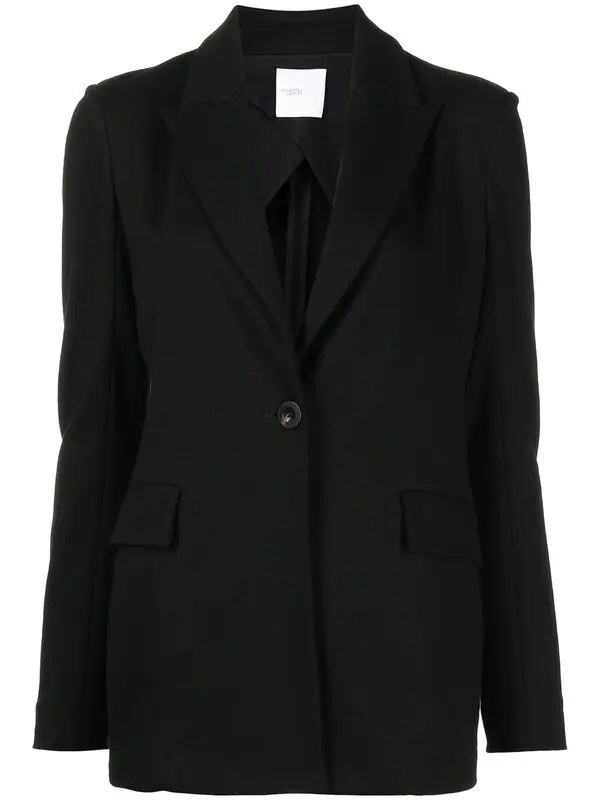 Rosetta Getty Single-breasted Cotton Blazer