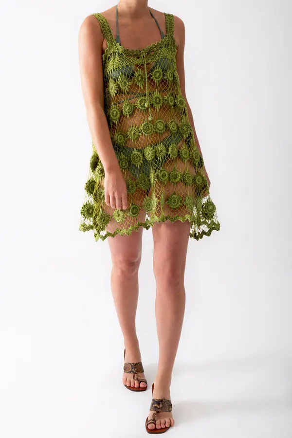 Miguelina Vana Filet Lace Coverup