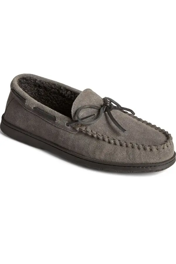 Buy Sperry Doyle Moccasin Slippers - Grey At 20% Off | Editorialist