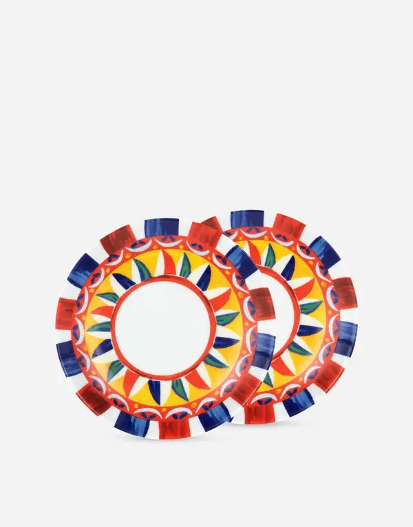 Dolce & Gabbana Set 2 Porcelain Dessert Plates
