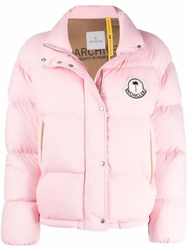 Palm Angels X Moncler 8 Antora Puffer Jacket - Pink | Editorialist