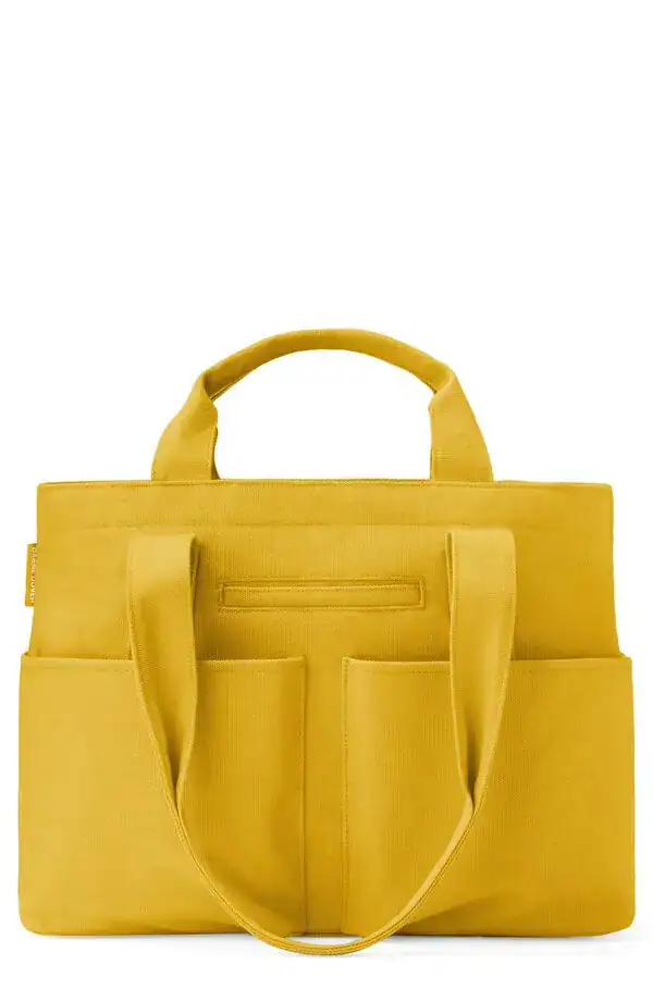 Dagne Dover Small Vida Organic Cotton Tote Ochre Editorialist
