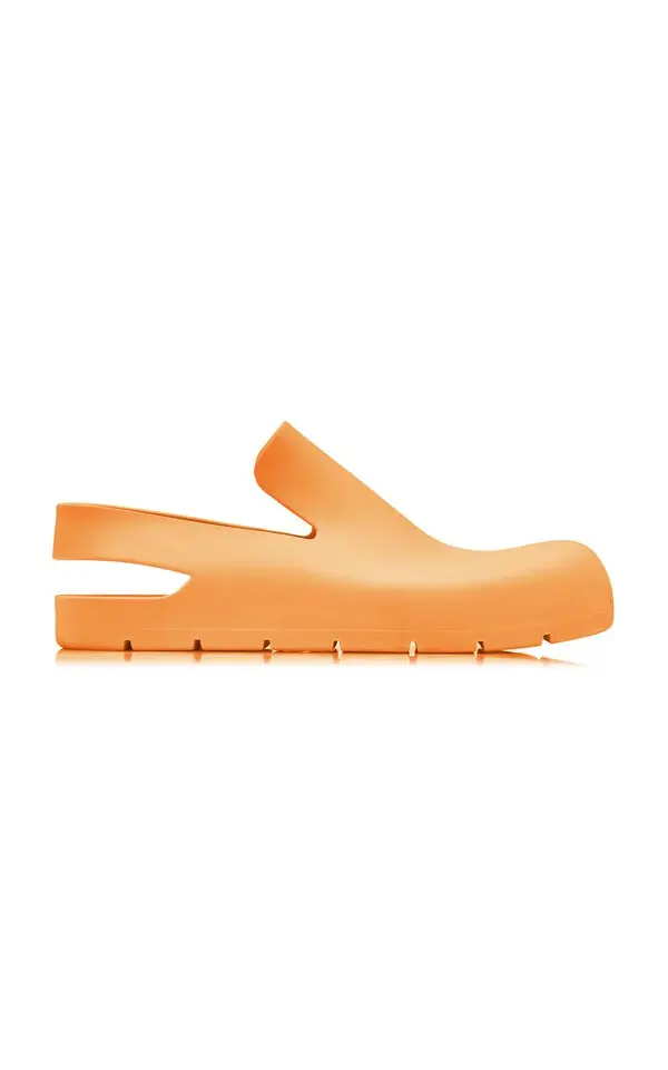 Bottega Veneta Puddle Rubber Mules - Orange
