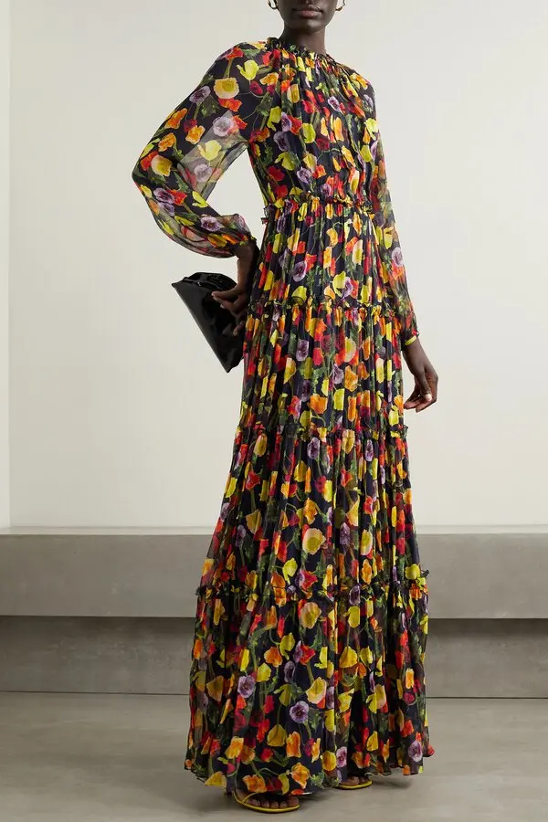long black jersey dress RSNJ100 main image 1