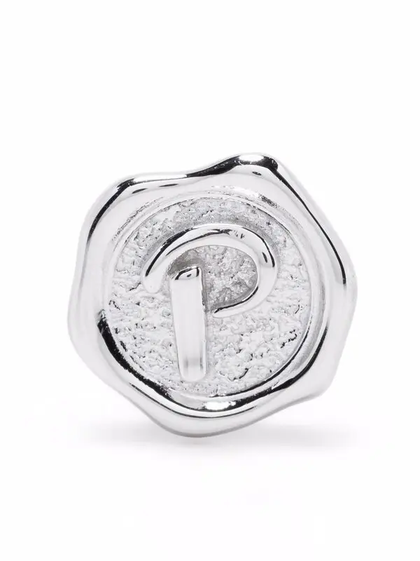 MARIA BLACK Pop Letter P Coin - Silver