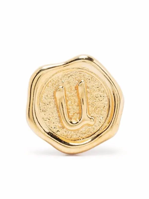 MARIA BLACK Pop Letter U Coin Charm - Gold