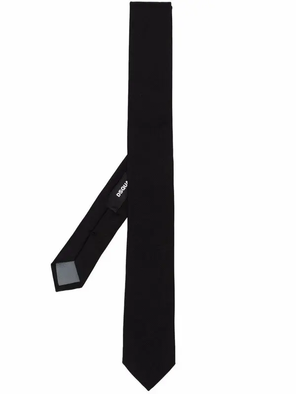Dsquared2 Woven Silk Tie - Black