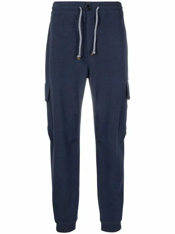 Brunello Cucinelli Drawstring Cotton Track Pants
