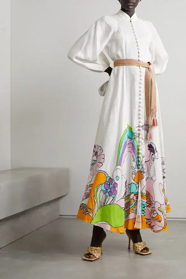 zimmermann lola embroidered midi dress Zimmermann Lola Embroidered Midi Dress White Size 3 / Au 14