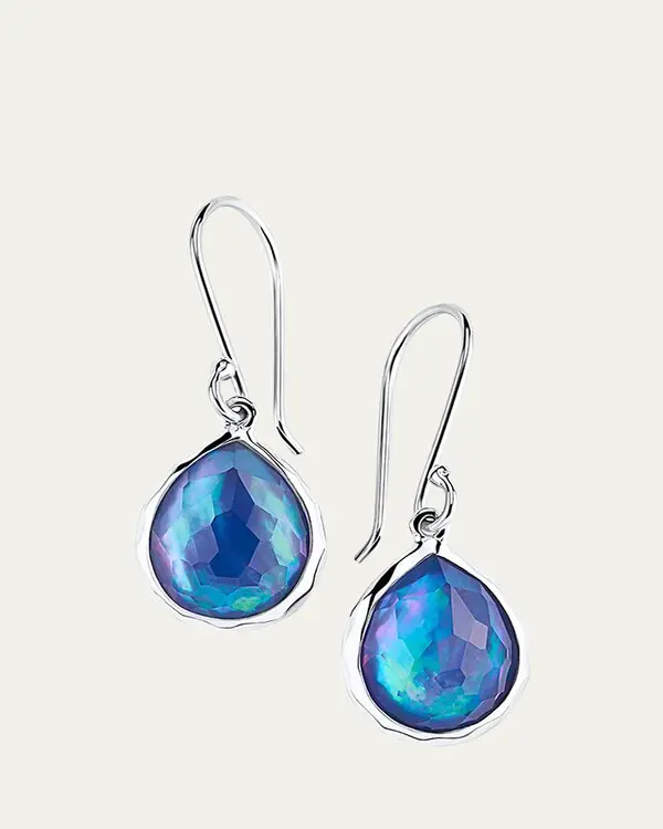 Ippolita Sterling Teardrop Earrings - Lapis Triplet