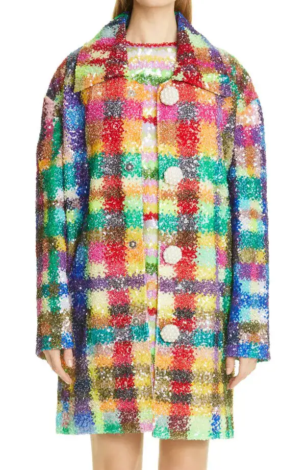 rainbow sequin dress ashish Ashish Sequinned Rainbow Dress