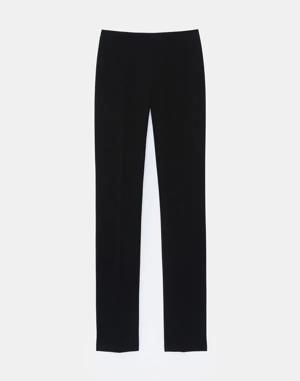 Lafayette 148 New York Petite Finesse Crepe Bleecker Pant - Black